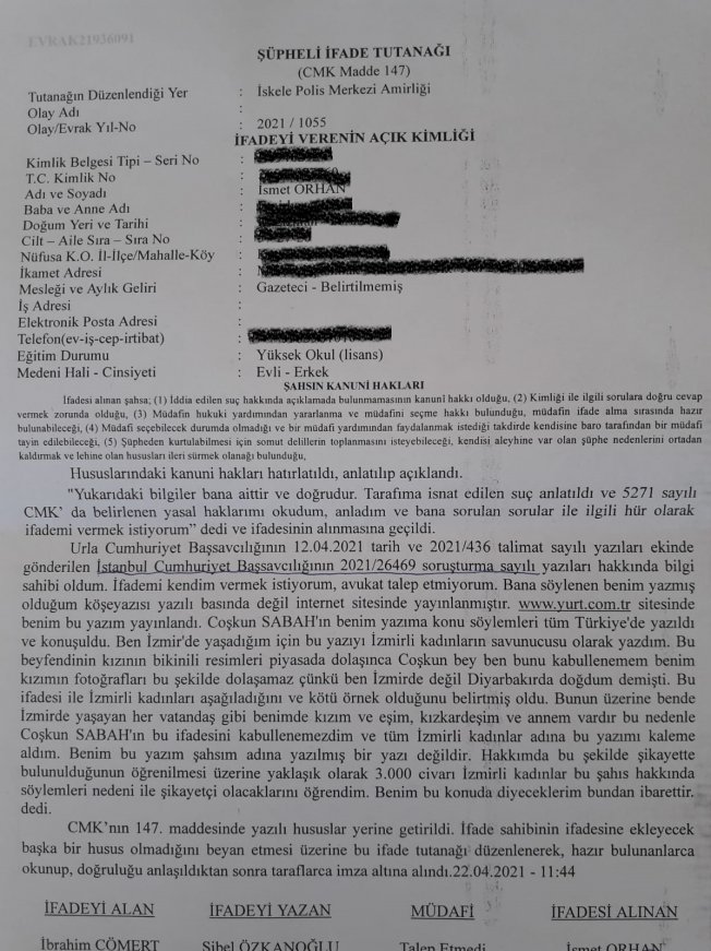 Coşkun Sabah ve İsmet Orhan restleşti...