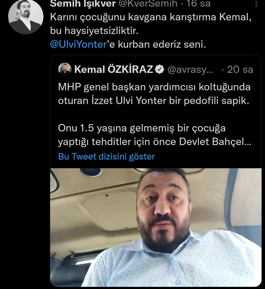 Kemal Özkiraz'a yine MHP'den tehdit