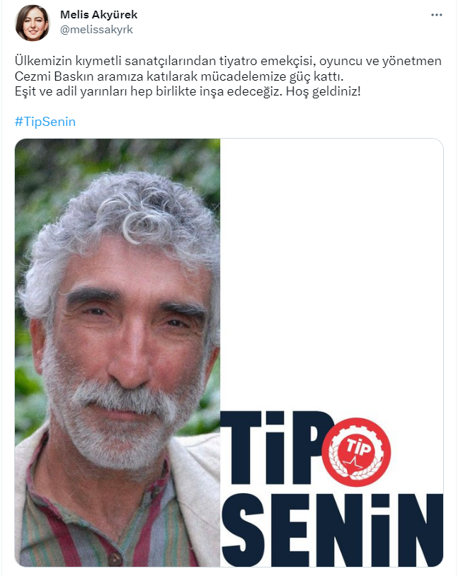 Akasya Durağı'nın Usman Ağa'sı da TİP'e katıldı!